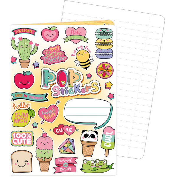 Sešit A6 Pop Stickers linkovaný 644 40 listů
